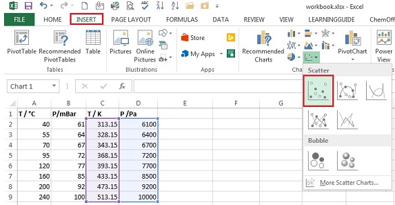 PChem Teaching Lab Excel 16